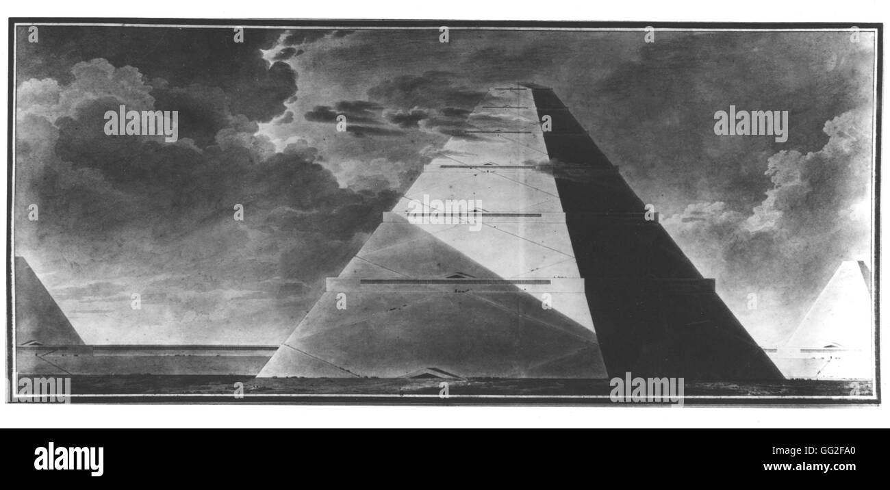 Etienne-Louis Boullée (1728-1799), French architect Cenotaph project ...