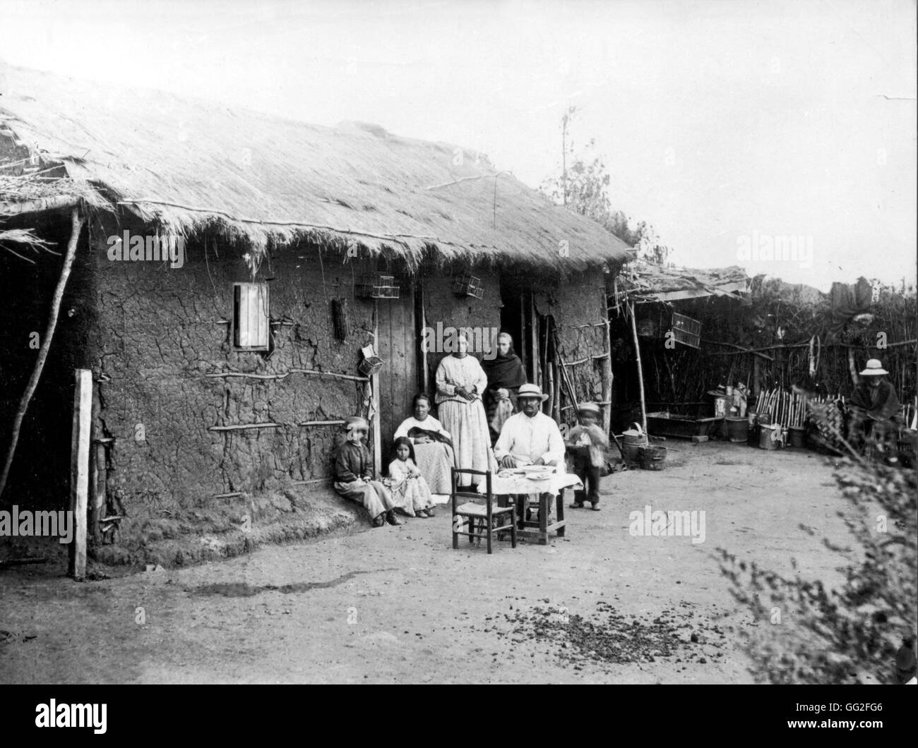 A ranch in the countryside c. 1900 Chile Paris. Bibliothèque nationale ...