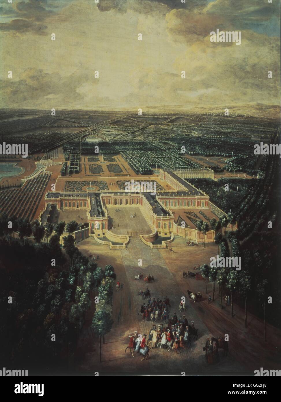 Pierre denis martin french school versailles hi-res stock photography ...