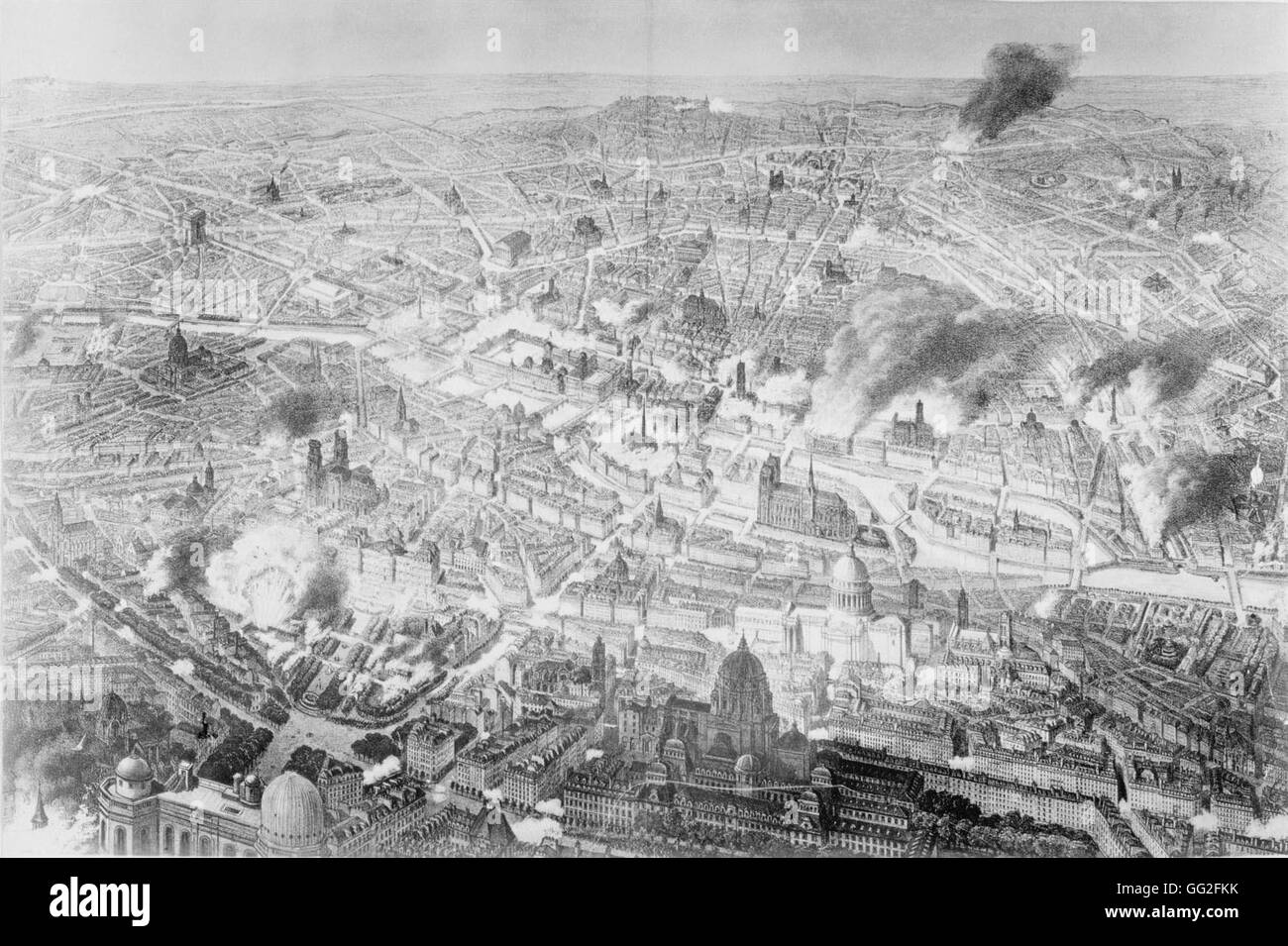 Monuments map paris hi-res stock photography and images - Alamy