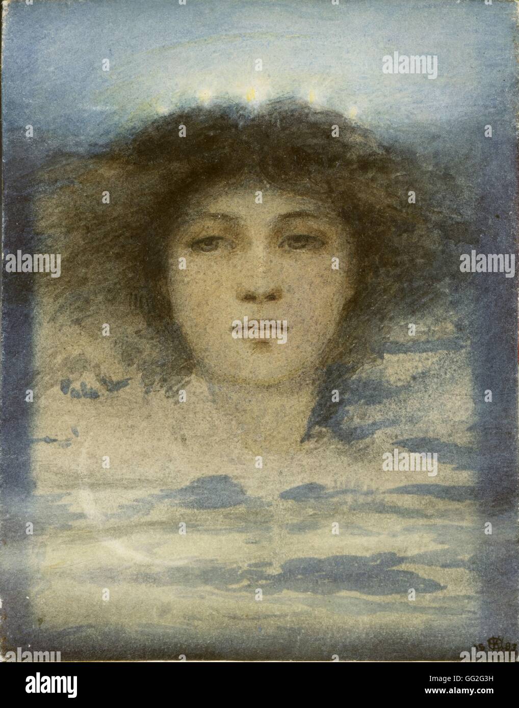 19th century woman painting hi-res stock photography and images - Alamy