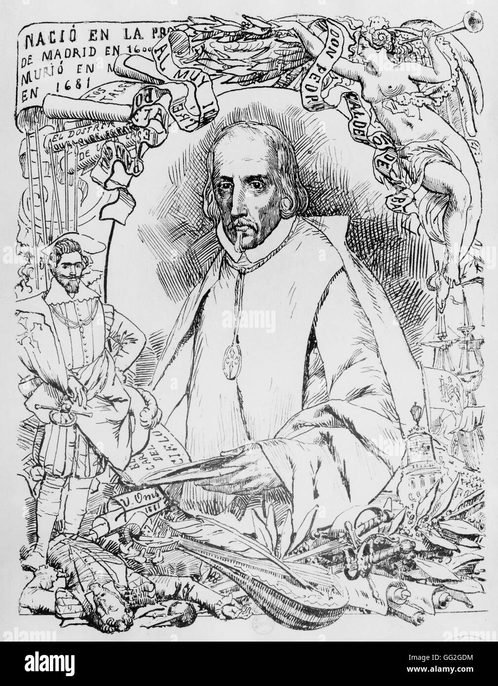 Calderon (Pedro Calderon de la Barca), Spanish dramatist and poet ...