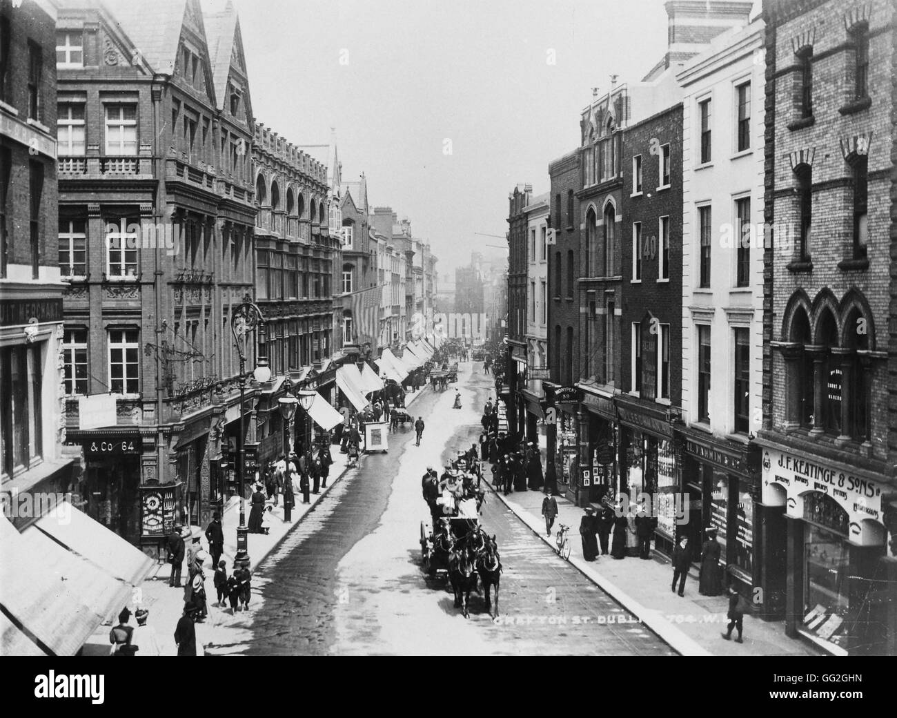 Grafton Street in Dublin Photograph taken in 1892 Private collection ...