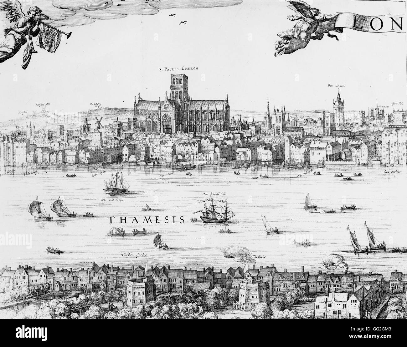 London england map 17th century High Resolution Stock Photography and ...