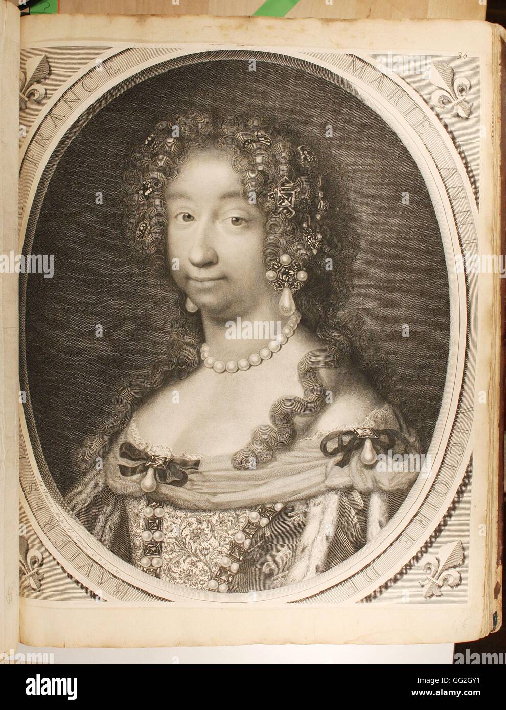 Marie Anne Victoire de Bavière, (1660-1690) , wife of Louis de France ...