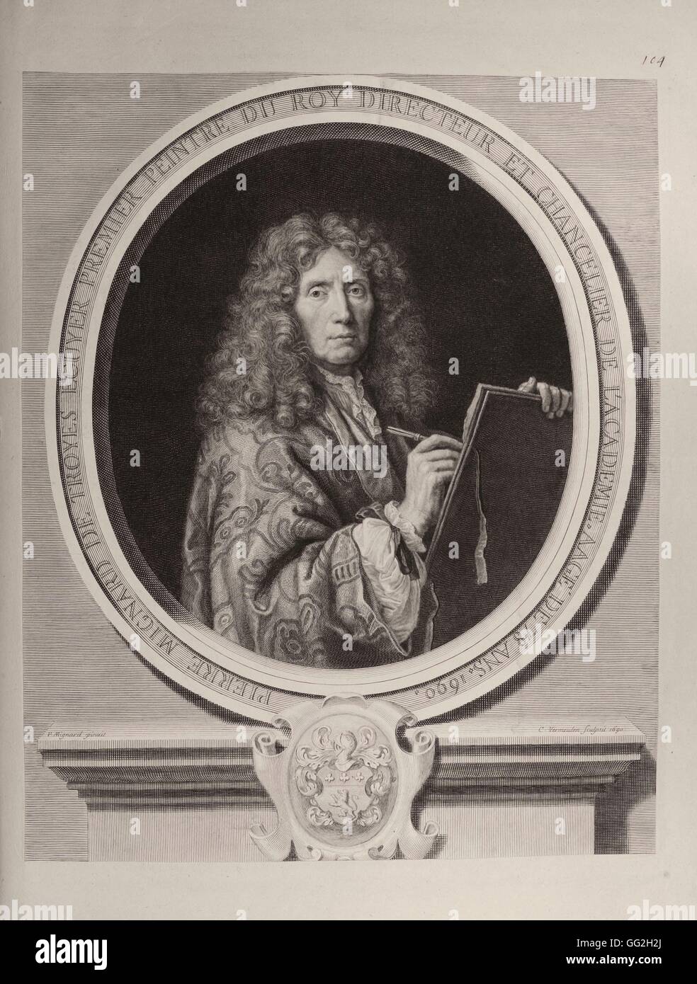 After self portrait of Pierre Mignard French school Pierre Mignard ...