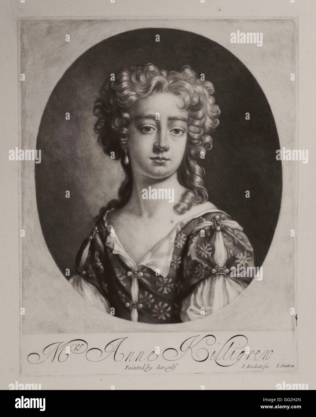 After the self portrait of anne kiligrew anne killigrew 1660 1685 hi ...