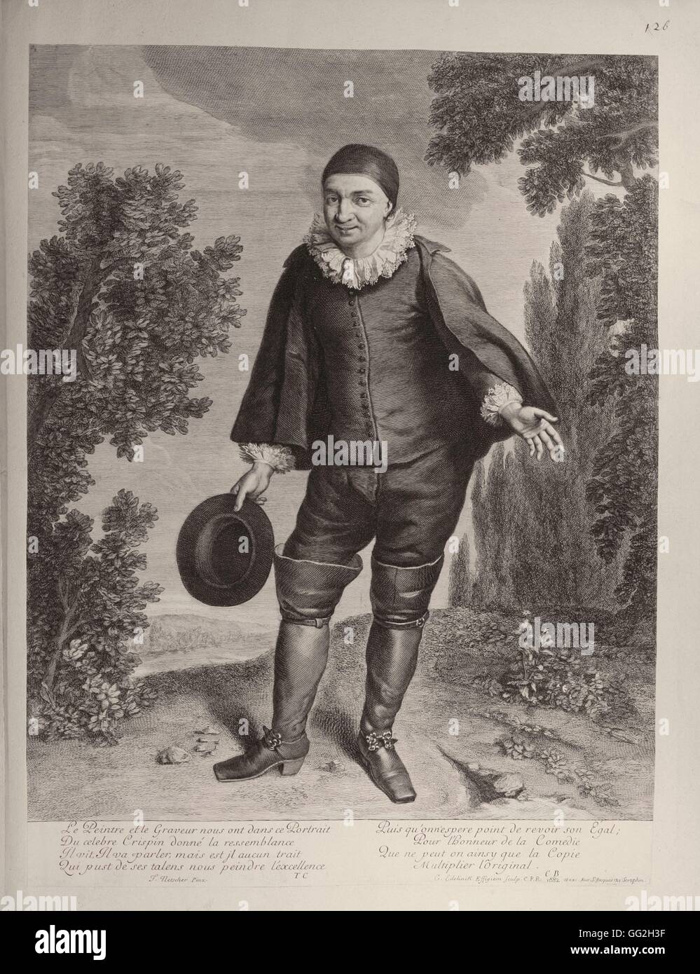 Famous theatre character of the 17th and 18th centuries hi-res stock ...