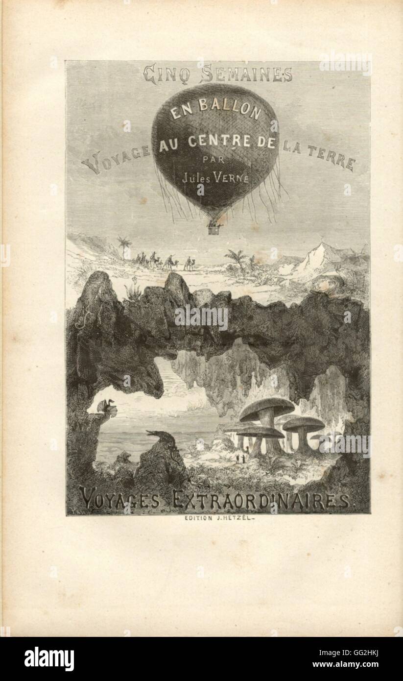 Les Voyages extraordinaires, Jules Verne Collection Hetzel Stock Photo ...