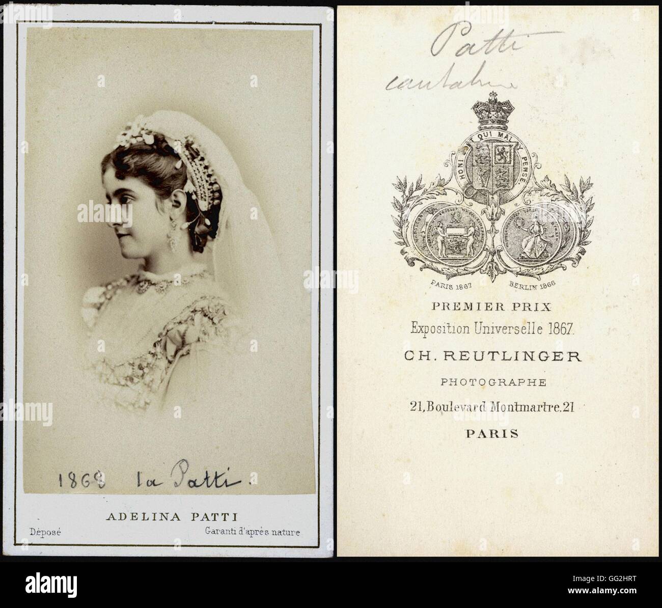 Adelina Patti (1843-1919), italian opera singer Photo by Charles ...