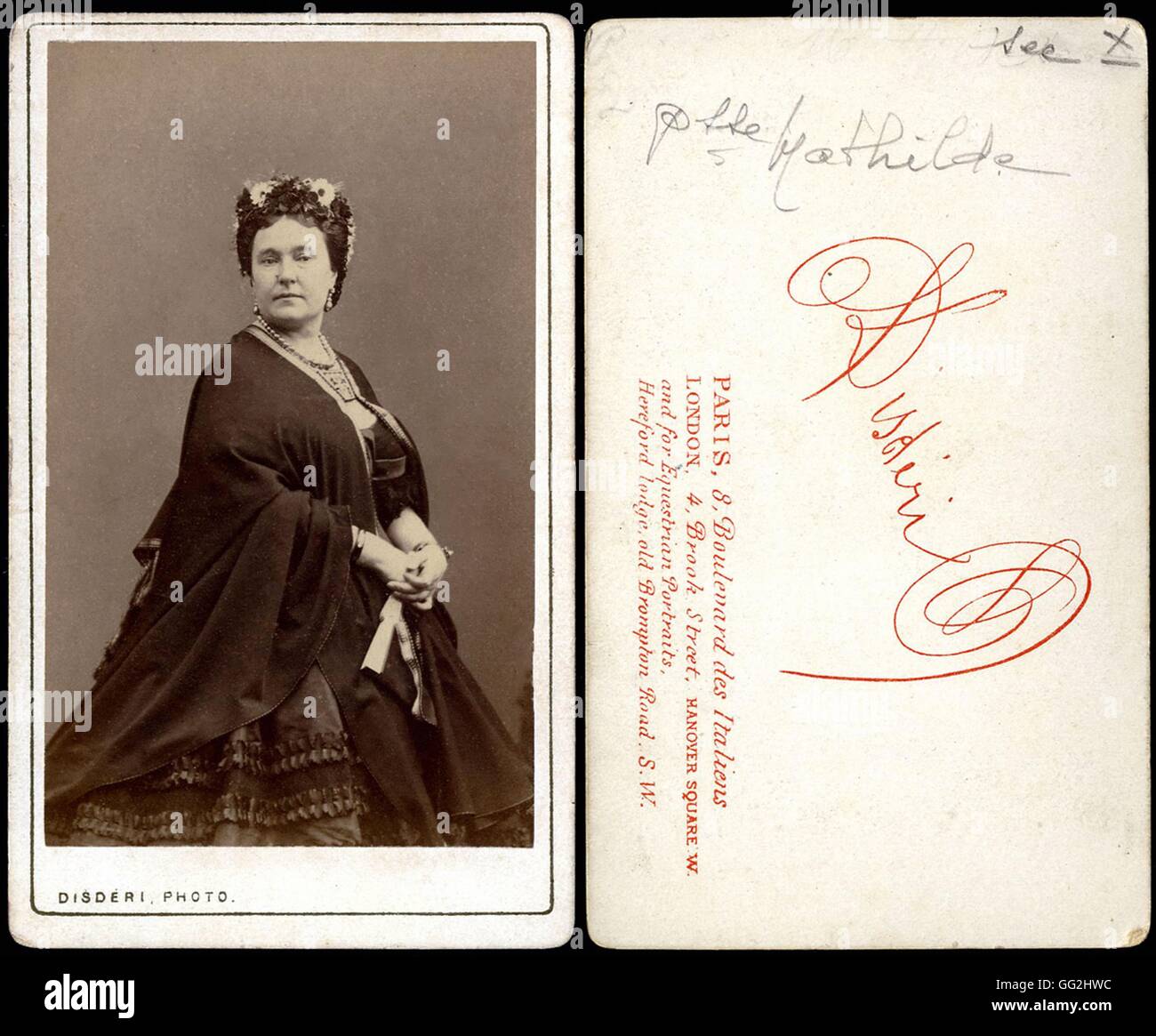 Portrait of the princess Mathilde Bonaparte (1820-1904) Photo by ...