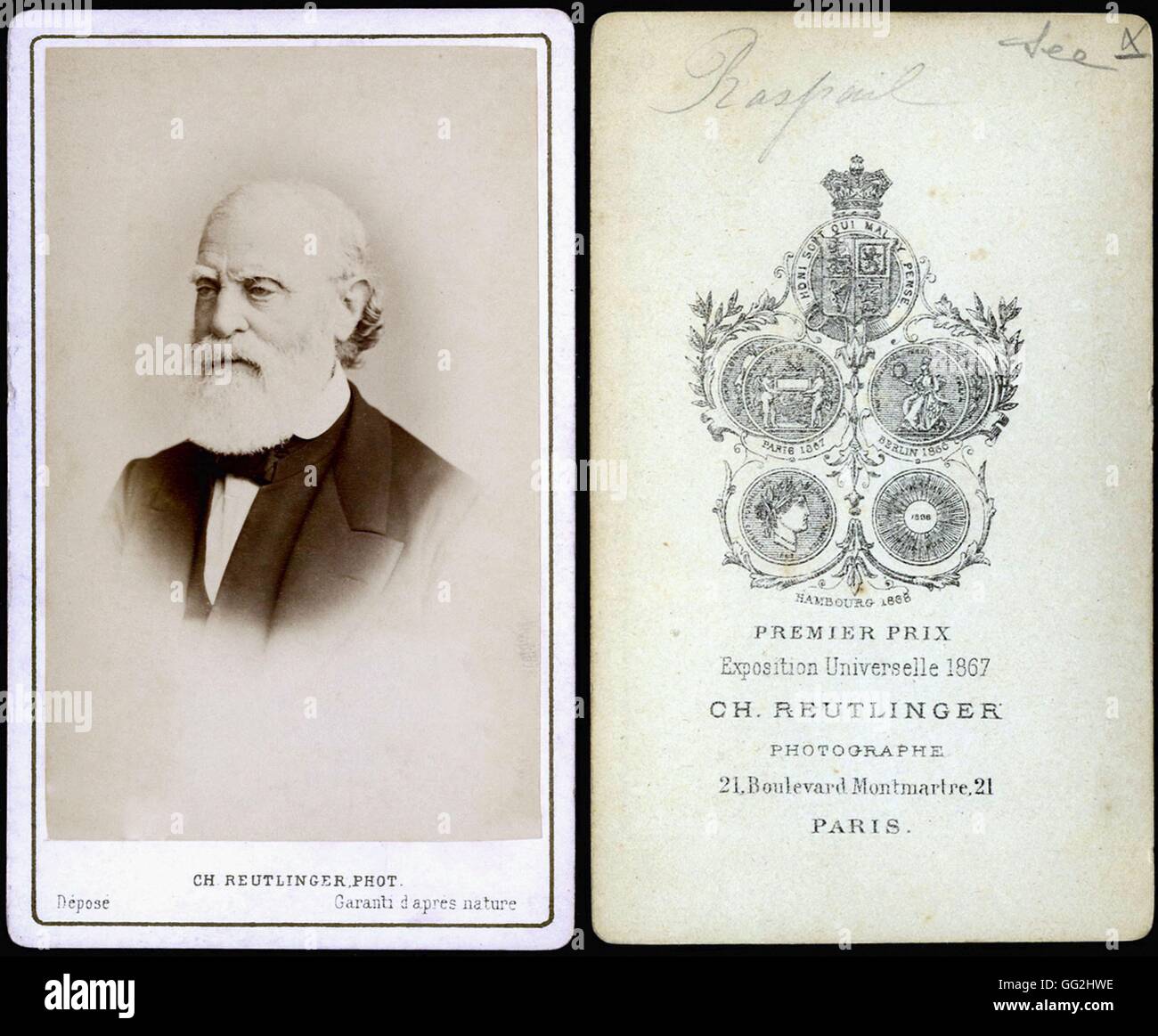 Portrait of francois vincent raspail 1794 1878 hi-res stock photography ...