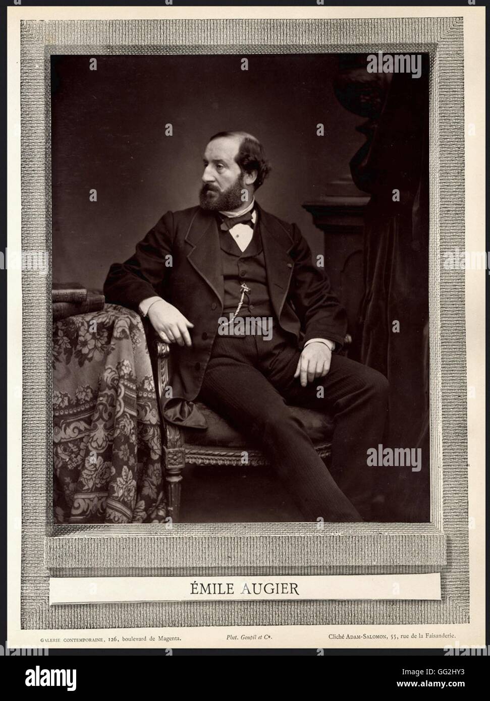Emile Augier (1820-1889), french poet and playwright Photo by Adam ...