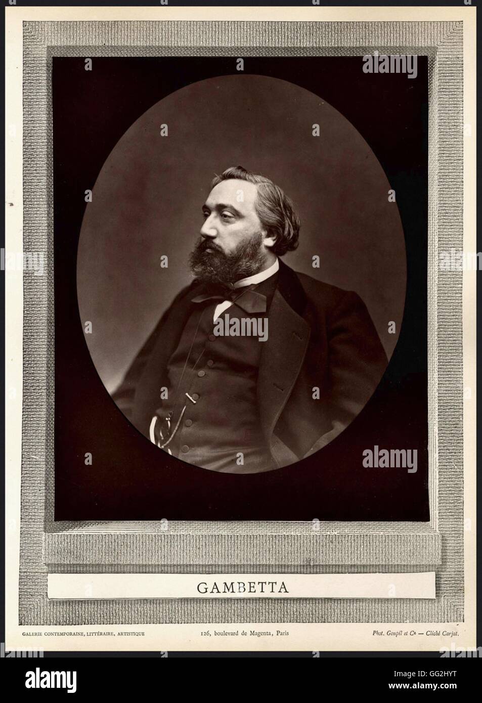 Portrait of Leon Gambetta (1838-1882), french politician Photo by ...