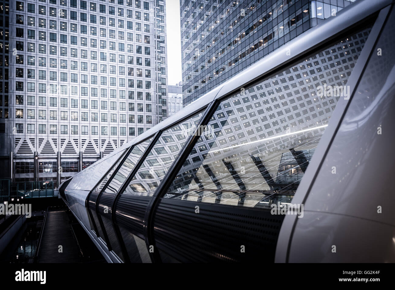Office buildings in Canary Wharf, Tower Hamlets, East London, London ...
