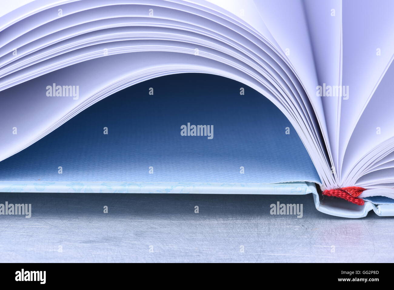 Closeup of open notebook Stock Photo - Alamy