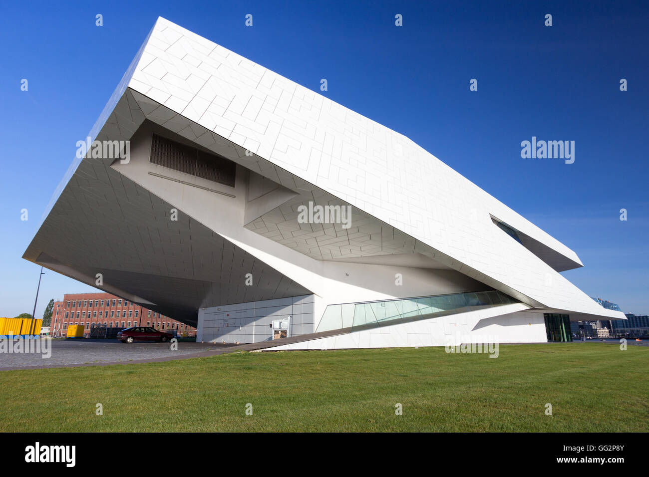 Façade building exterior day angle design contemporary city hi-res ...