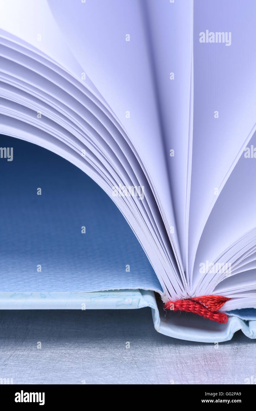 Closeup of open notebook Stock Photo - Alamy