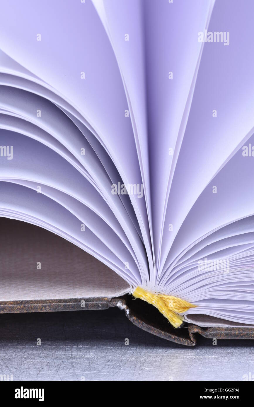 Closeup of open notebook Stock Photo - Alamy