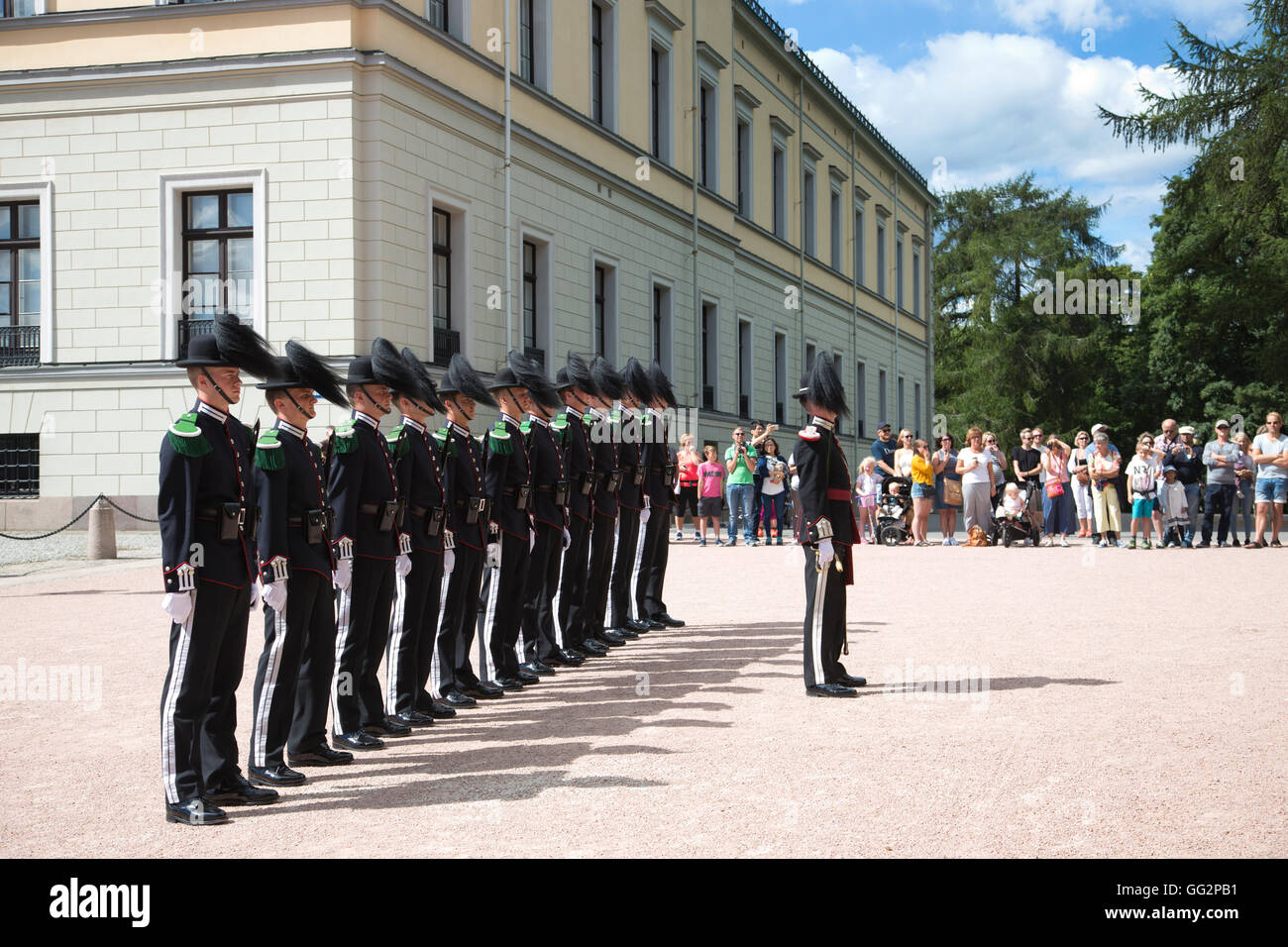 Changing of the Royal Guards at The Royal Palace, official residence of ...