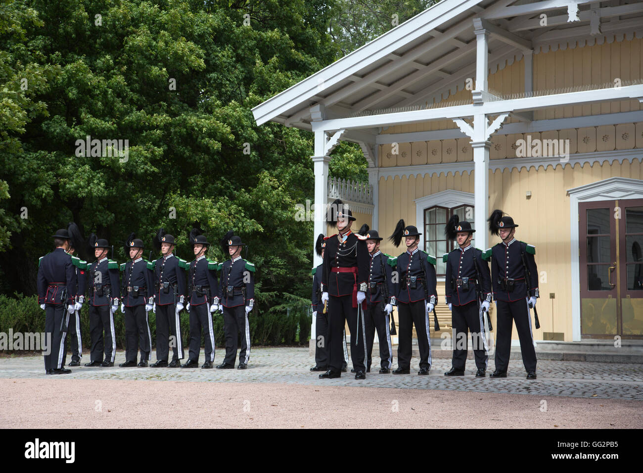 Changing of the Royal Guards at The Royal Palace, official residence of ...