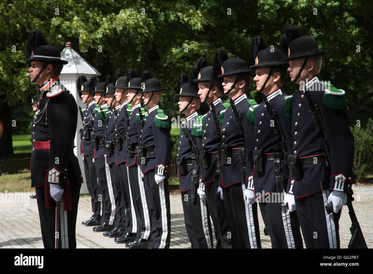Changing of the Royal Guards at The Royal Palace, official residence of ...