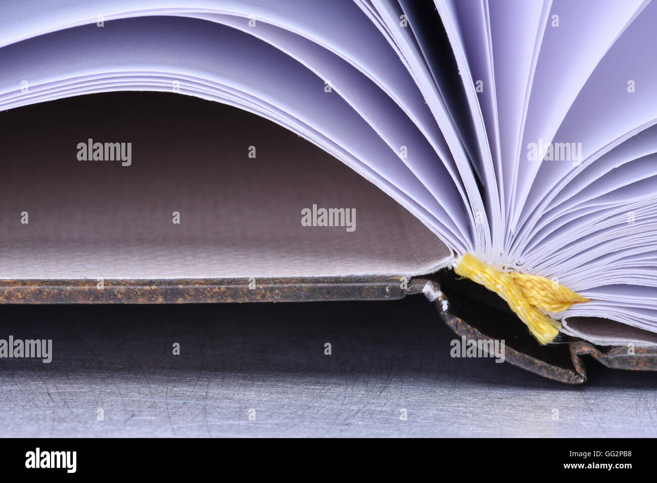 Closeup of open notebook Stock Photo - Alamy