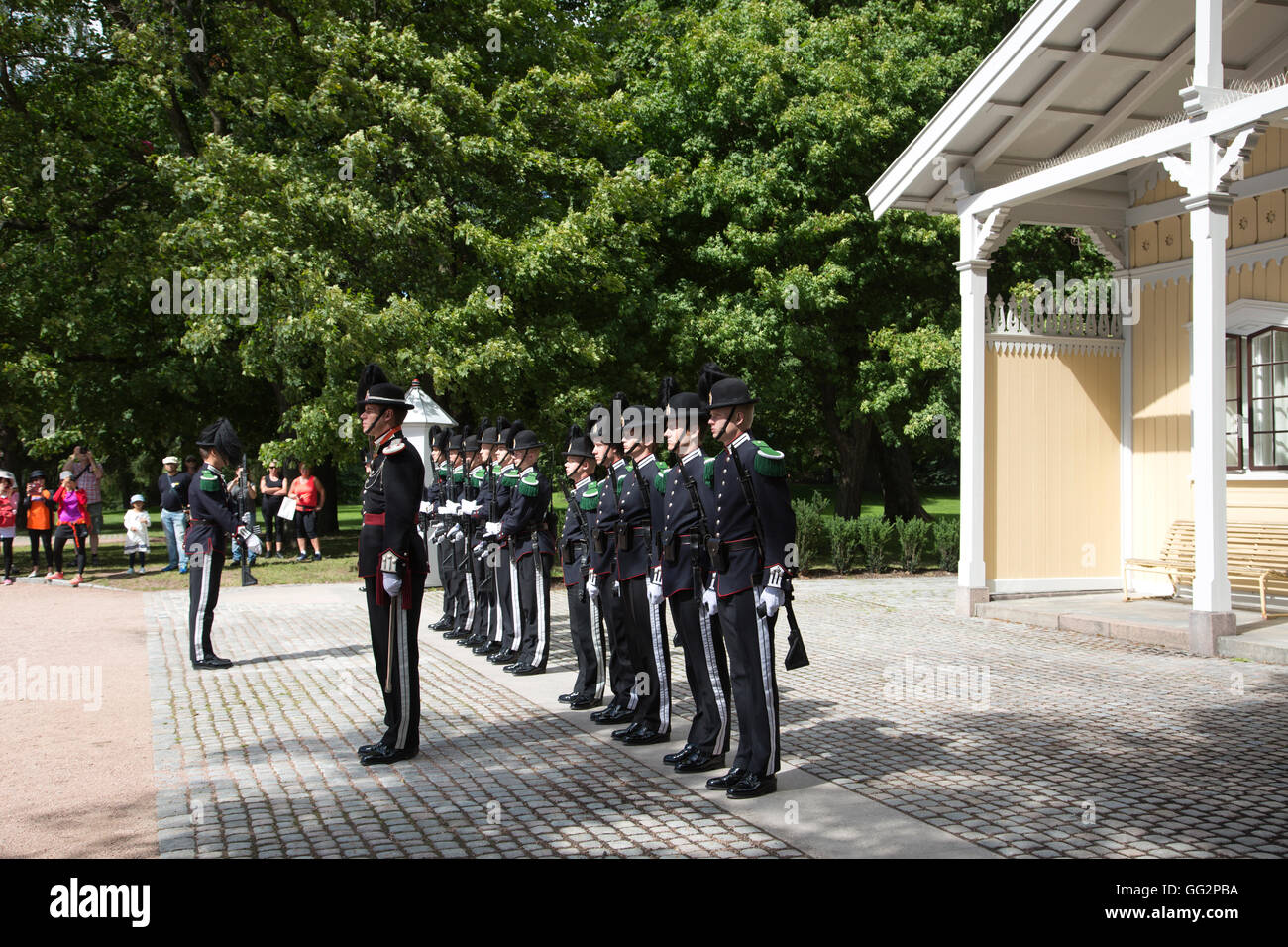 Changing of the Royal Guards at The Royal Palace, official residence of ...