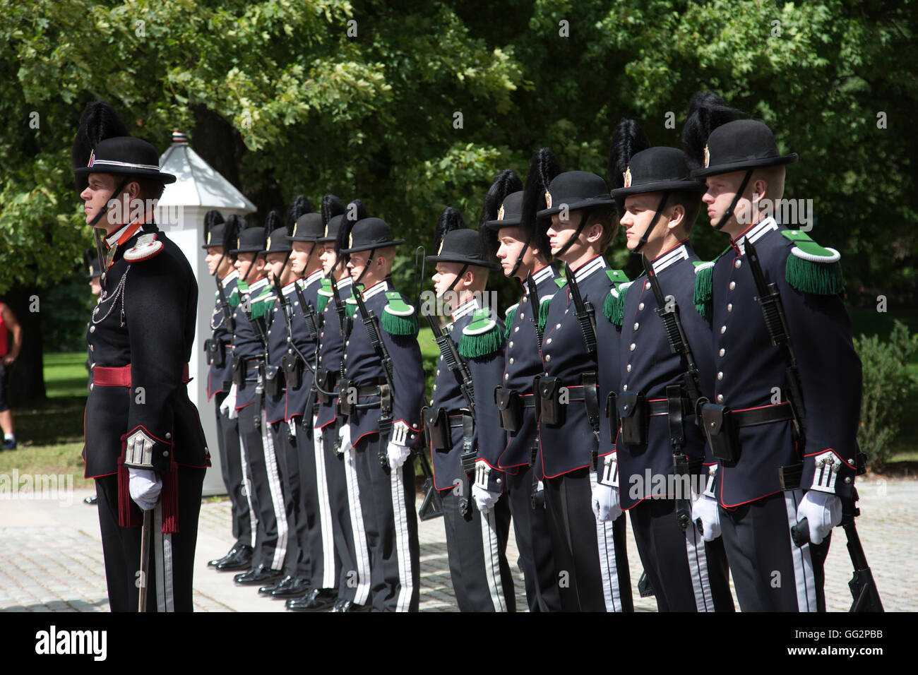Changing of the Royal Guards at The Royal Palace, official residence of ...