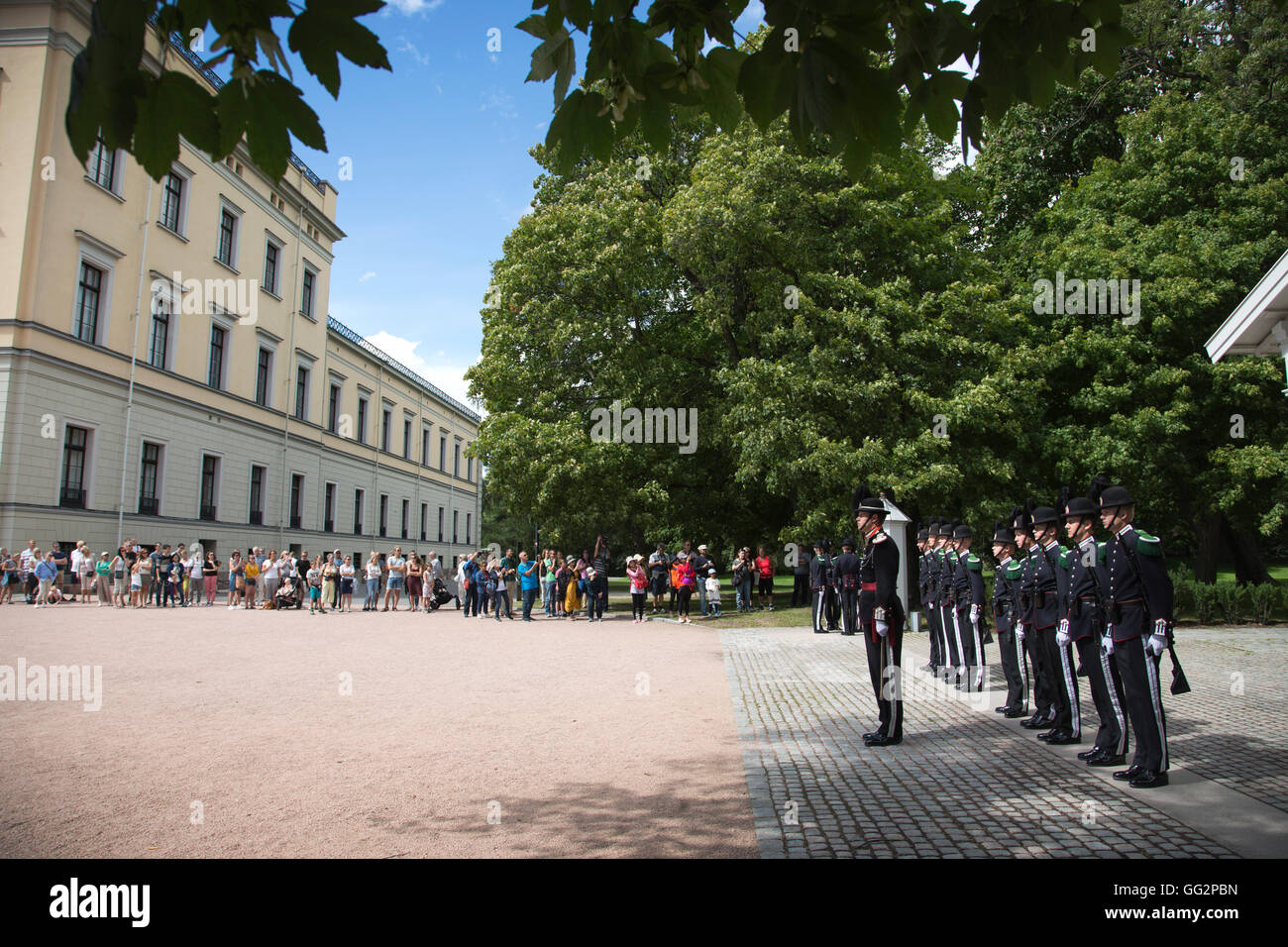 Changing of the Royal Guards at The Royal Palace, official residence of ...