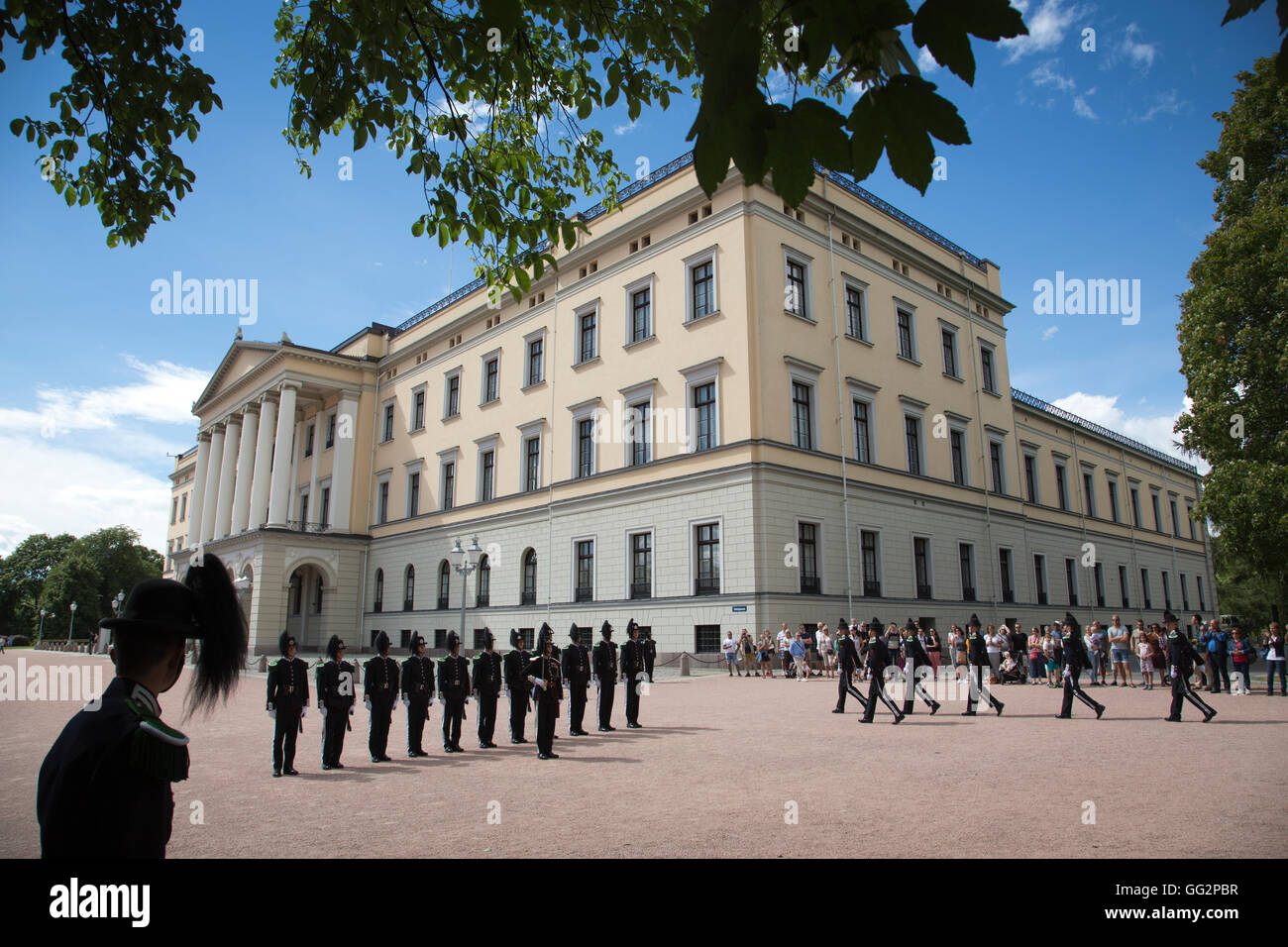 Changing of the Royal Guards at The Royal Palace, official residence of ...