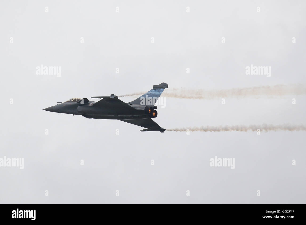 A Eurofighter Typhoon displays at the Royal International Air Tattoo ...