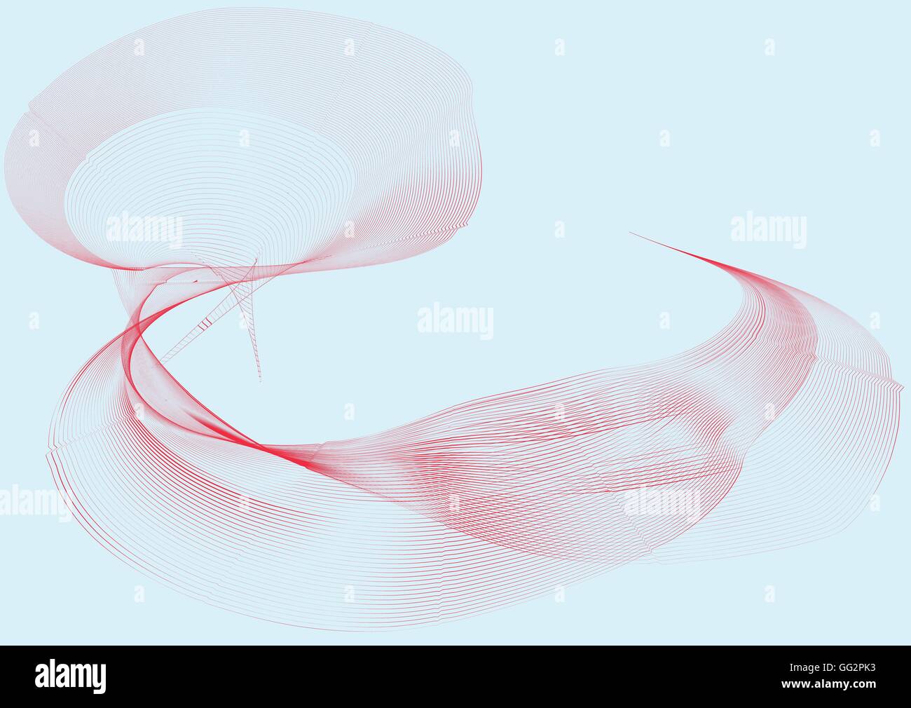 illustration depicting a red line on a light background Stock Vector ...
