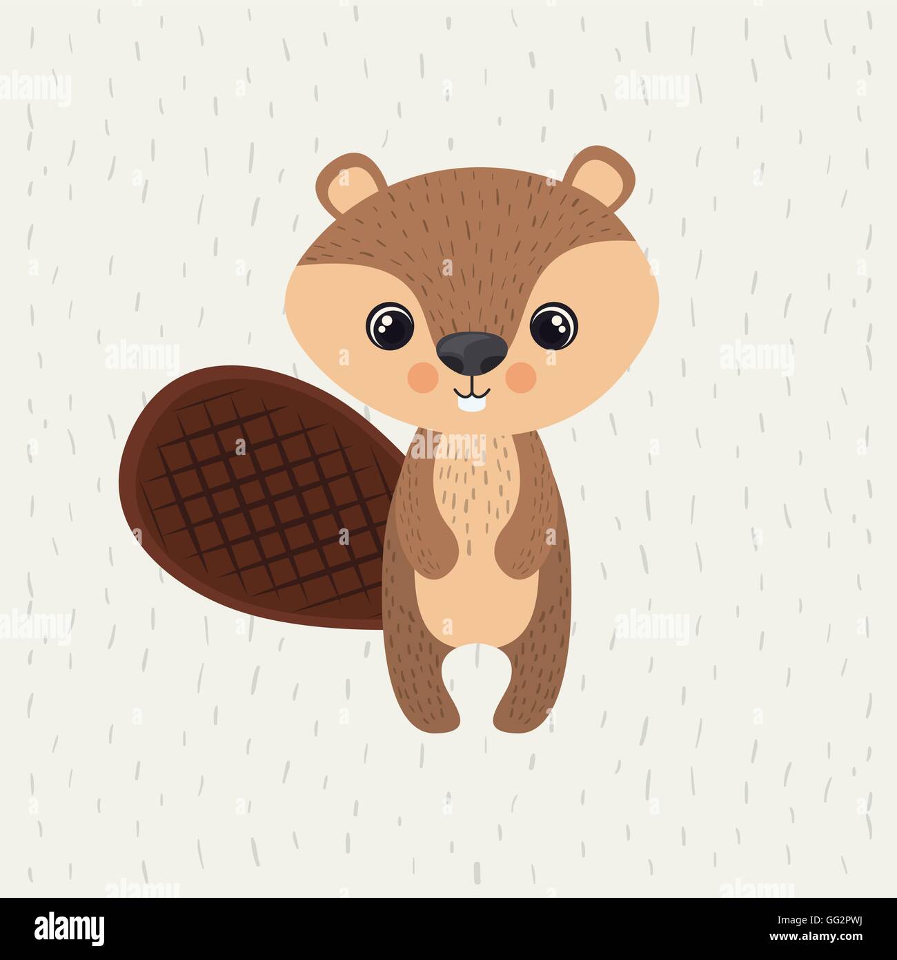 beaver cute wildlife icon Stock Vector Image & Art - Alamy