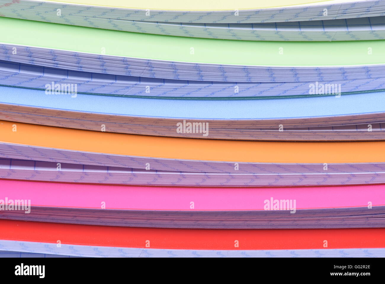 Stack of exercise books Stock Photo - Alamy