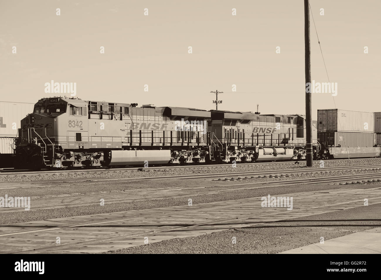 Railway in Needles Stock Photo - Alamy
