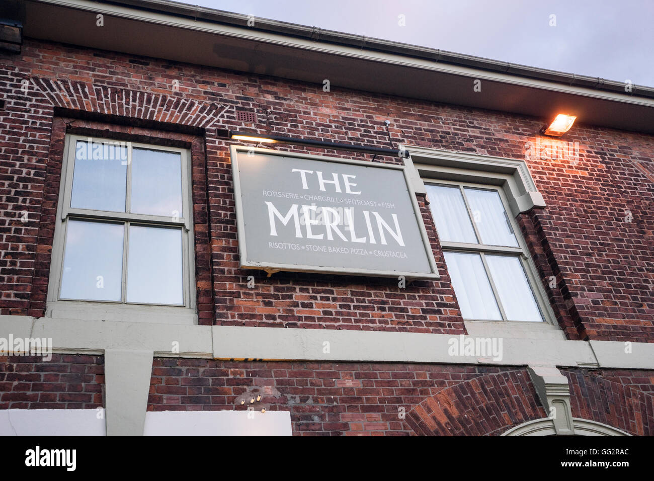 The Merlin, Gastropub, Alderly Edge, Greater Manchester Stock Photo - Alamy
