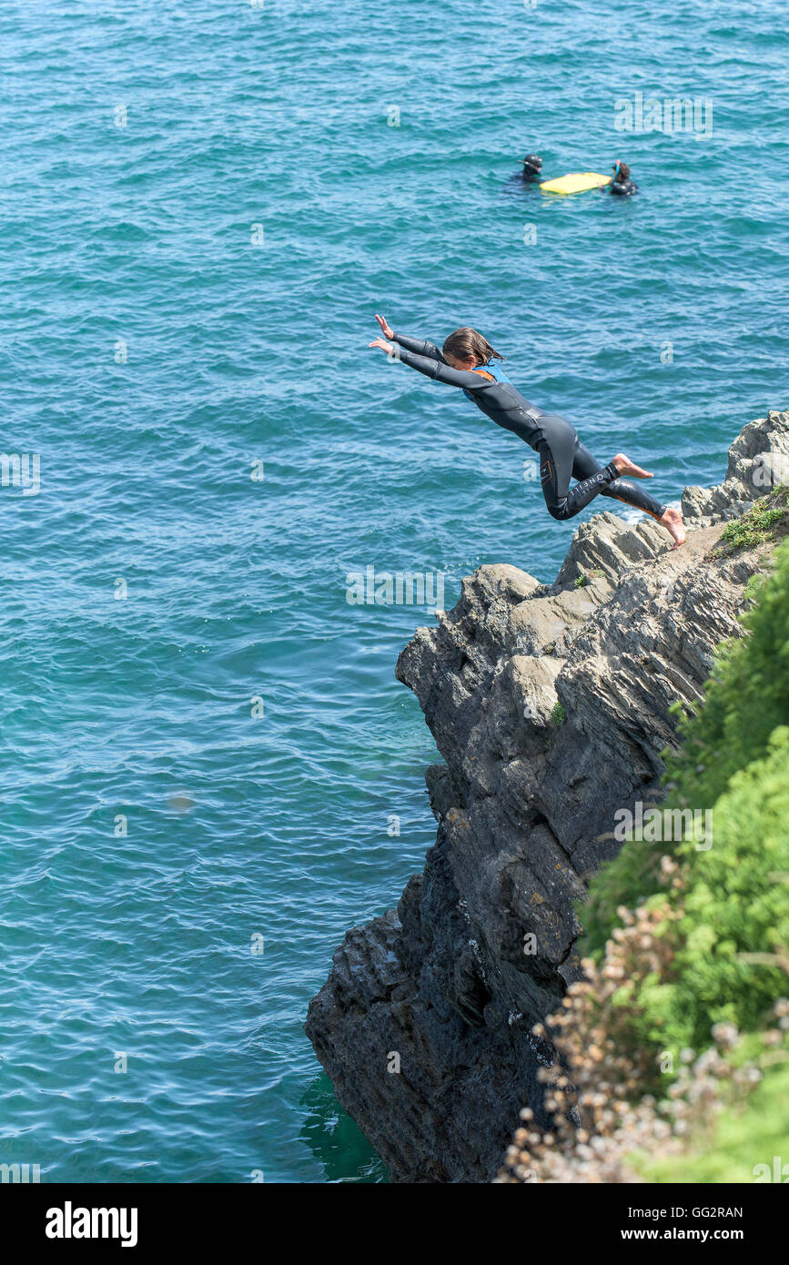 Young People Jumping Off Cliffs High Resolution Stock Photography and ...