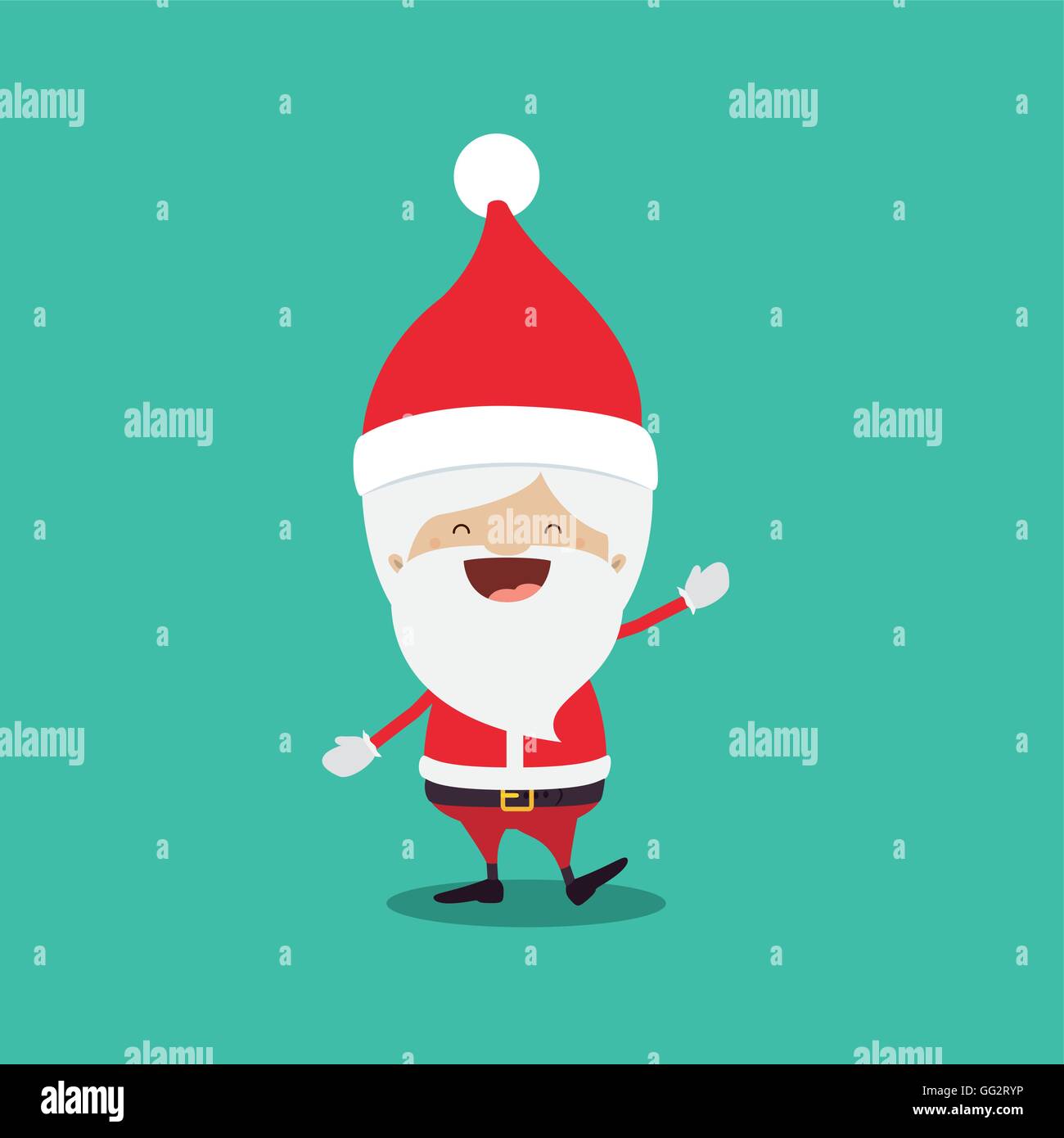 santa claus cute character icon Stock Vector Image & Art - Alamy