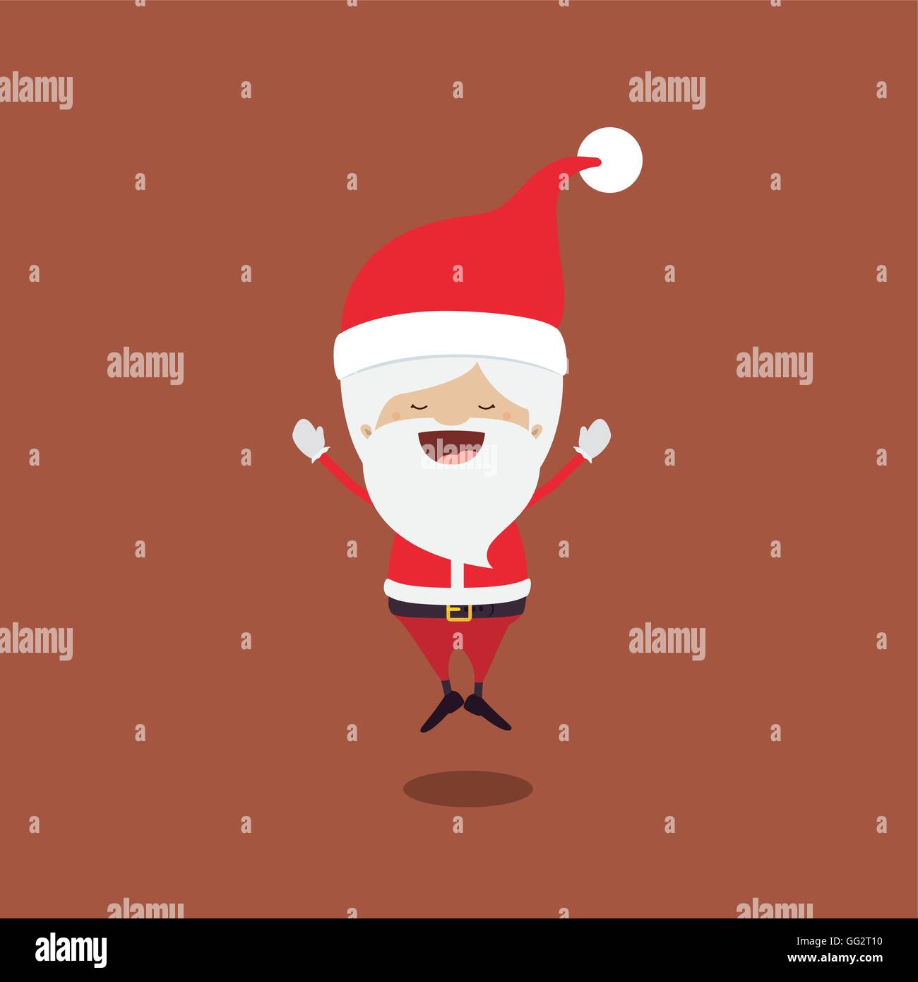 santa claus cute character icon Stock Vector Image & Art - Alamy
