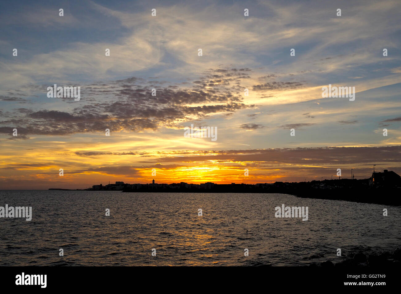 Incredible Sunset in Galway, Ireland Stock Photo - Alamy
