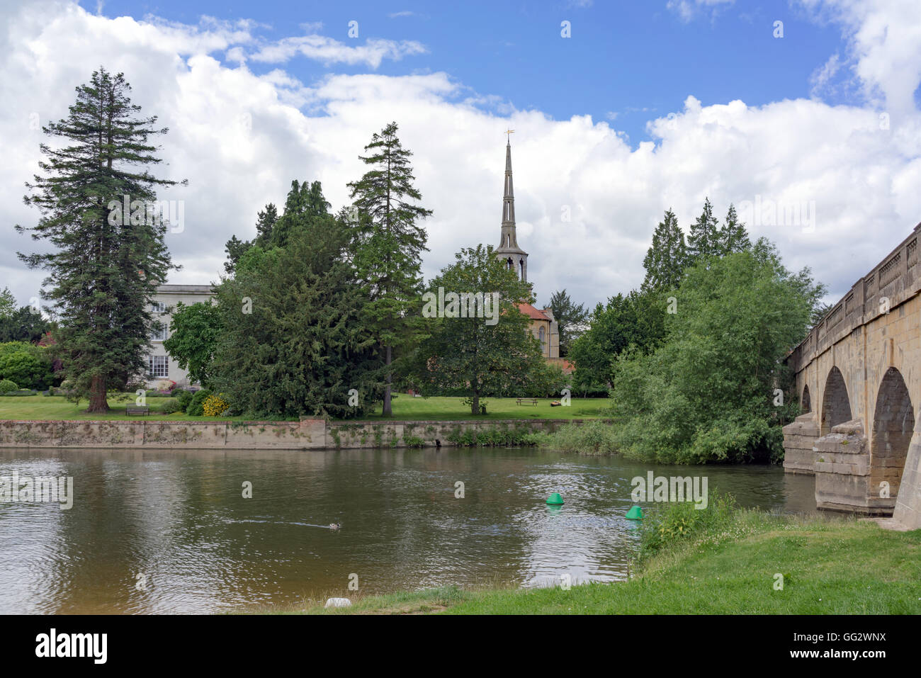 Wallingford bridge over the River Thames in South Oxfordshire Stock ...