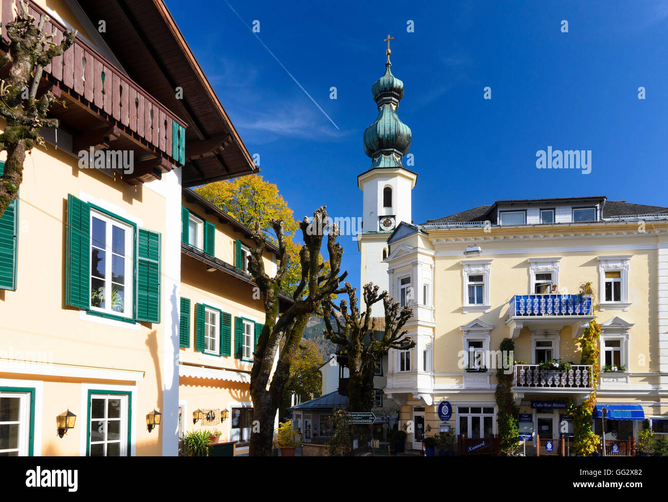 Sankt Gilgen: church St. Aegydius in St. Gilgen, Austria, Salzburg ...