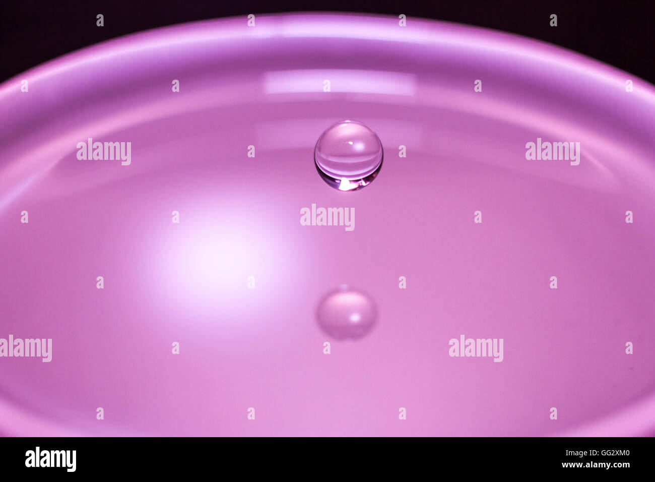 Water Droplet Frozen in mid air. Spherical water drop captured in time ...