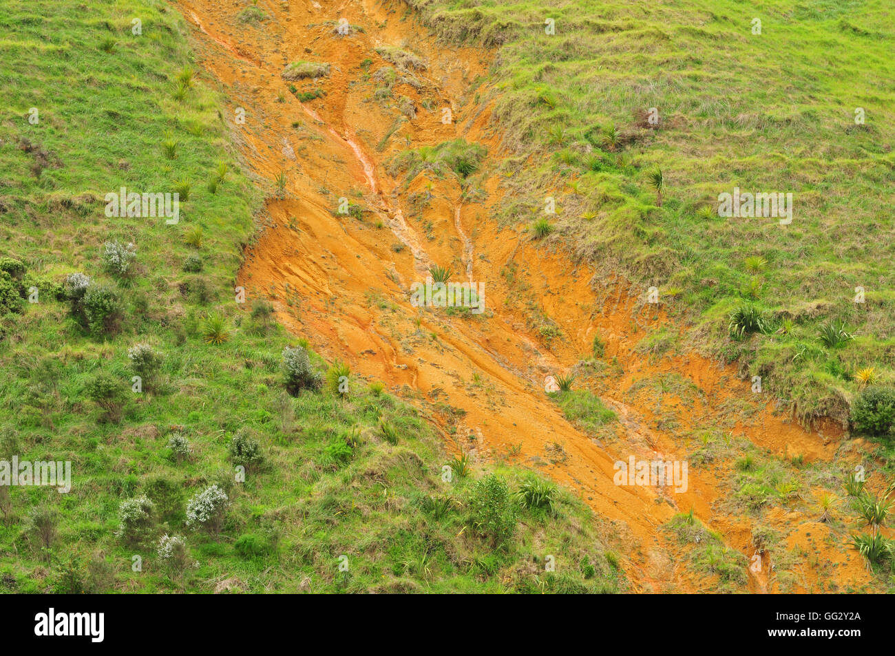 landslide paddock grass farming Stock Photo - Alamy
