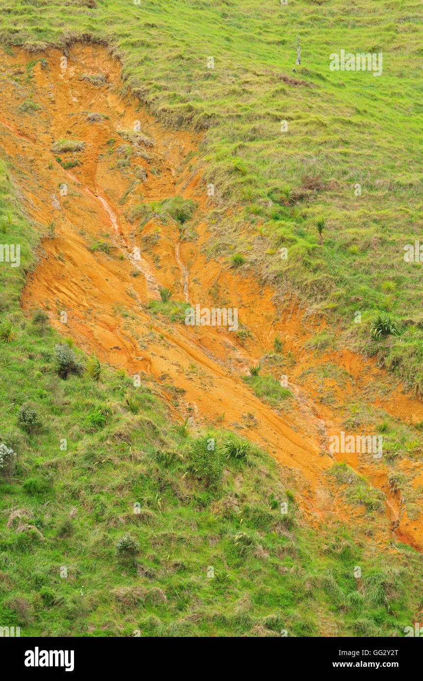 landslide paddock grass farming Stock Photo - Alamy
