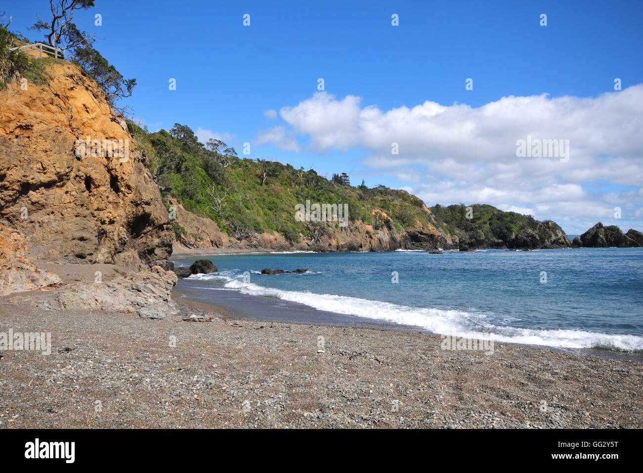 Nz beach cliff hi-res stock photography and images - Alamy