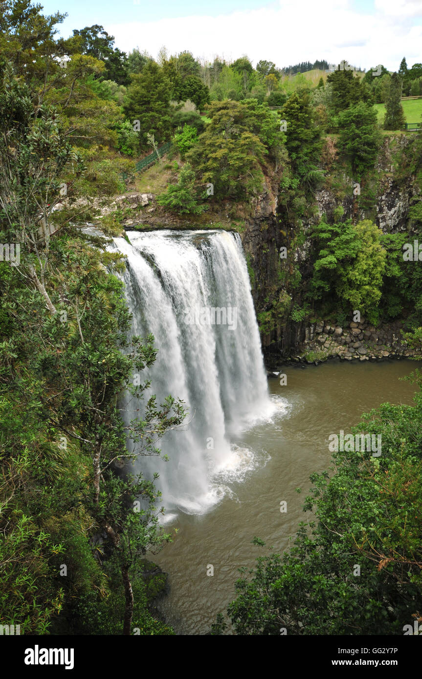 Whangarei waterfall falls pool Stock Photo - Alamy