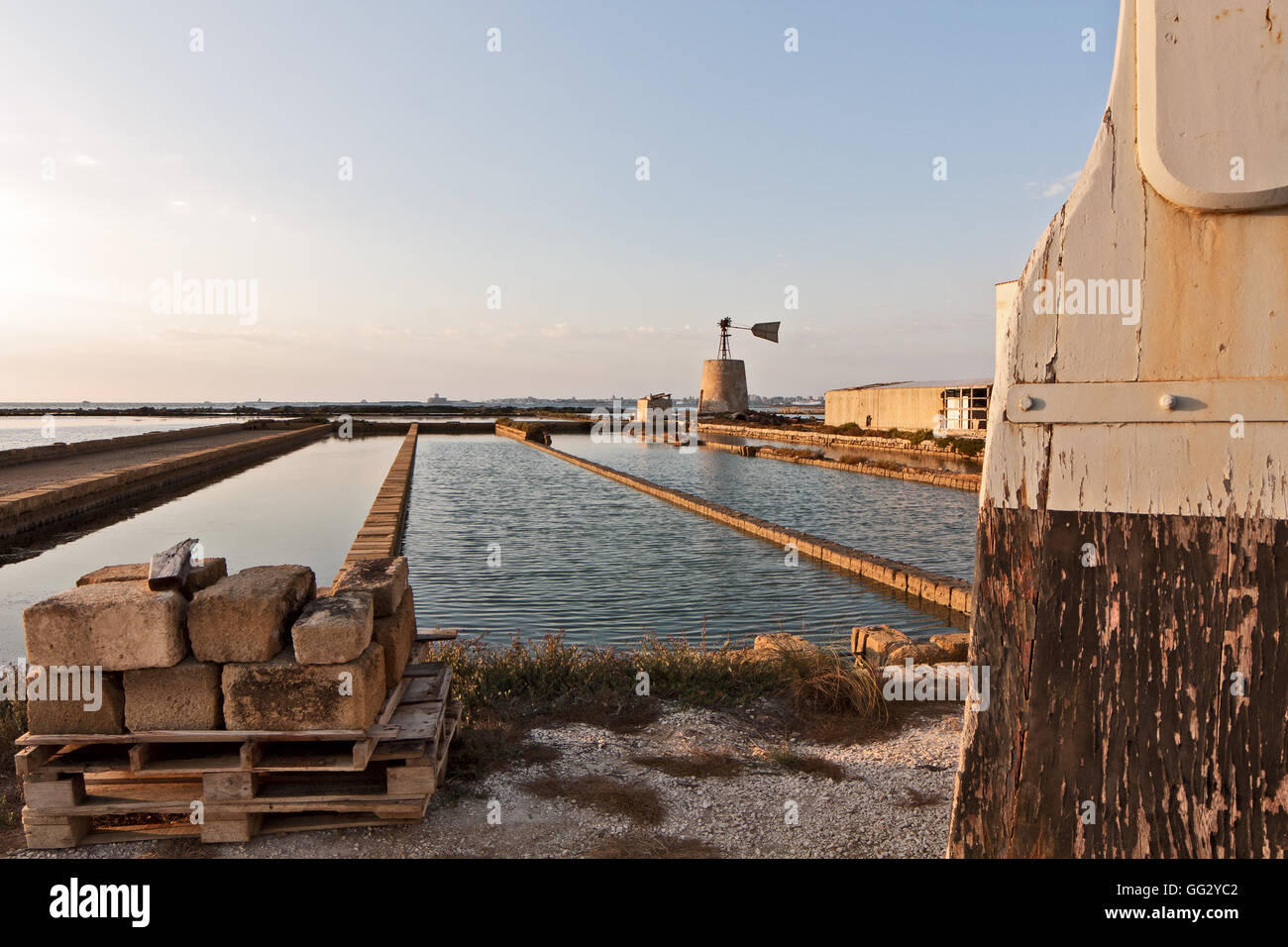 Ancient salt mines and production of sea salt Stock Photo - Alamy