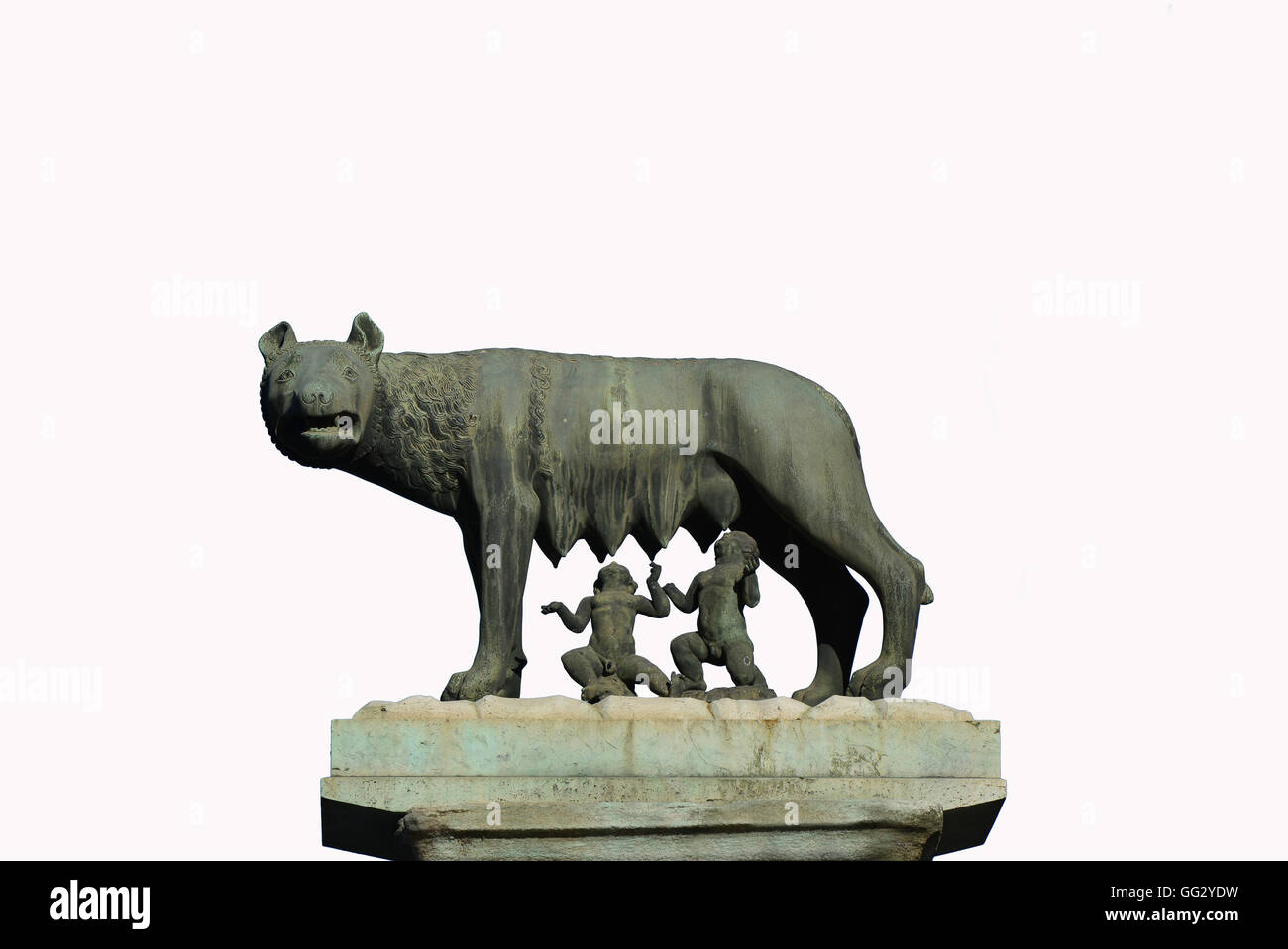 The legendary Capitoline She-Wolf with Twins Romulus and Remus ...